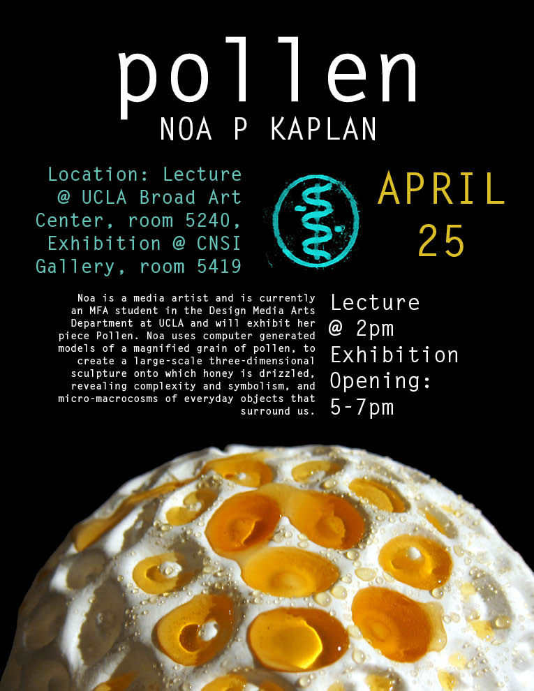 Noa P. Kaplan Lecture + Exhibition Opening | UCLA Art | Sci Center + Lab